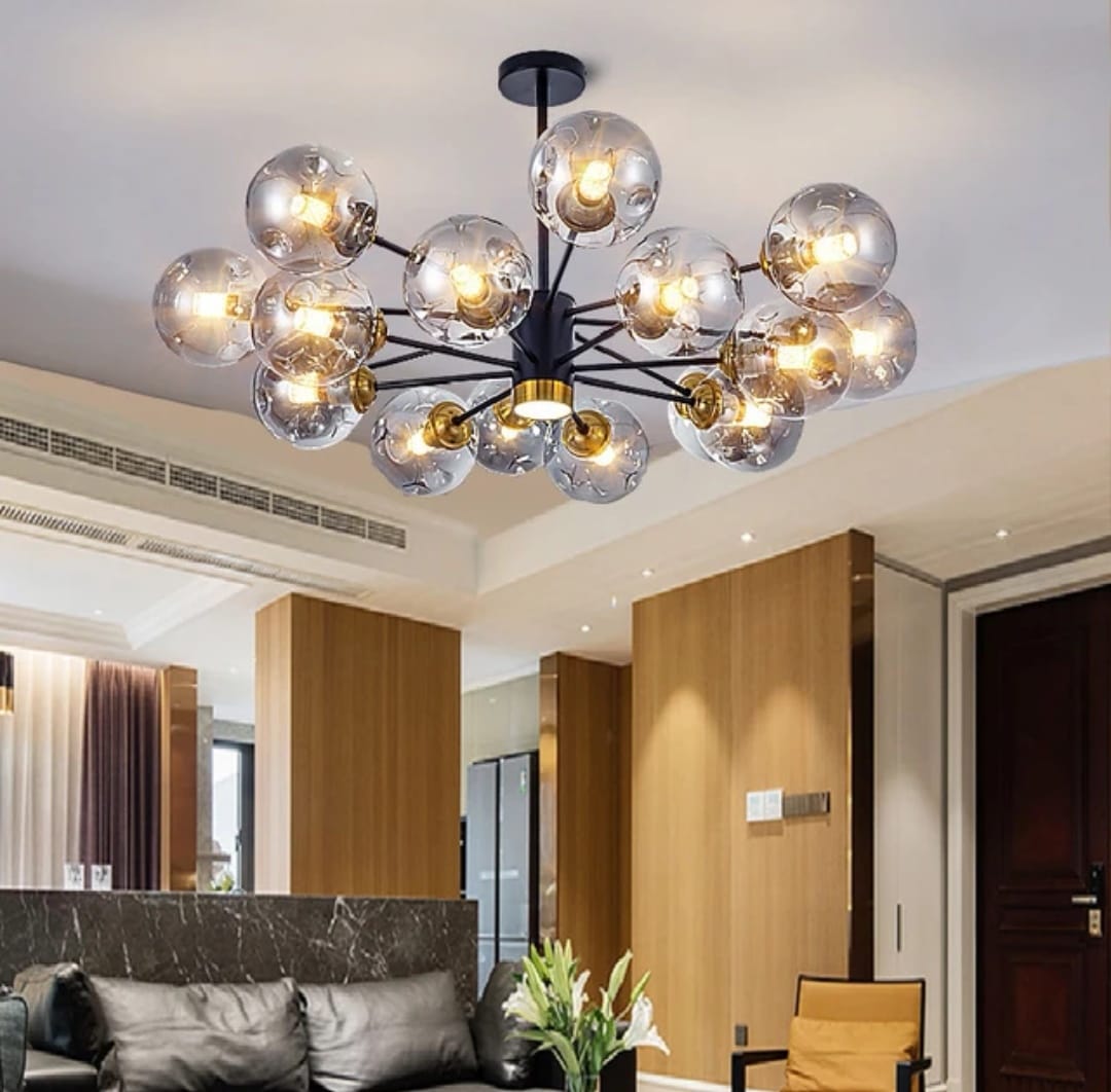 Glass Ball Chandelier – Lee Elegance